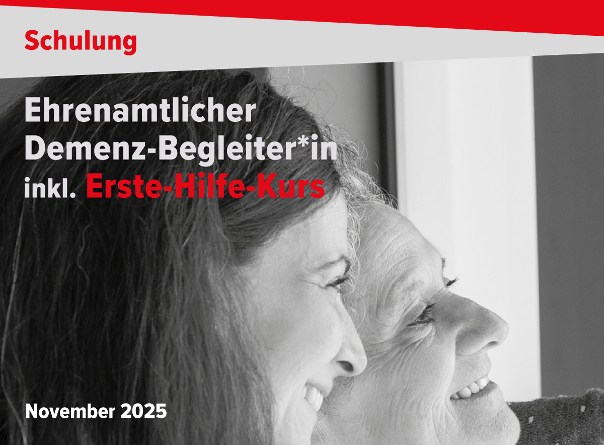 Ehrenamtlicher Demenz-Begleiter*in - Schulung im November 2025 - inkl ...